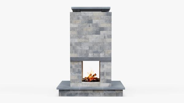 Caliber Stone Fireplace System (New) | One Kit, Your Way - Barkman Concrete
